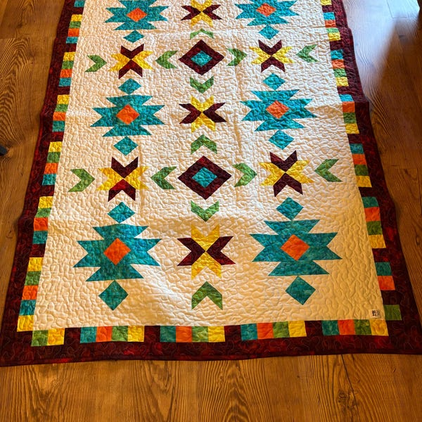 Southwest Quilt Pattern, Desert Wind Design (PDF Pattern) - Etsy