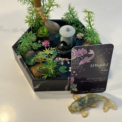 Miniature Koi Pond the Oyster Shell - Etsy
