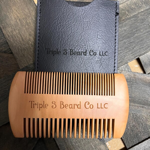 Personalized Customize Logo Combs-handmade Fine/wide Tooth Wood Comb ...