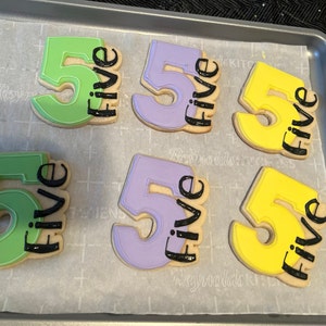 Set of Numbers Side Script 1-9 Cookie Cutter 2, 3, 4, 5, 6, 7, 8 - Etsy