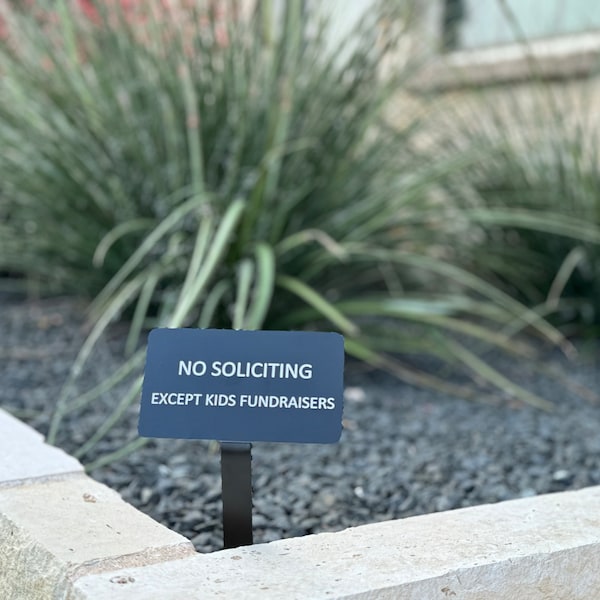 Tree Plaque Marker Metal Garden Sign 5x3" With Stake, Metal Name Plate ...