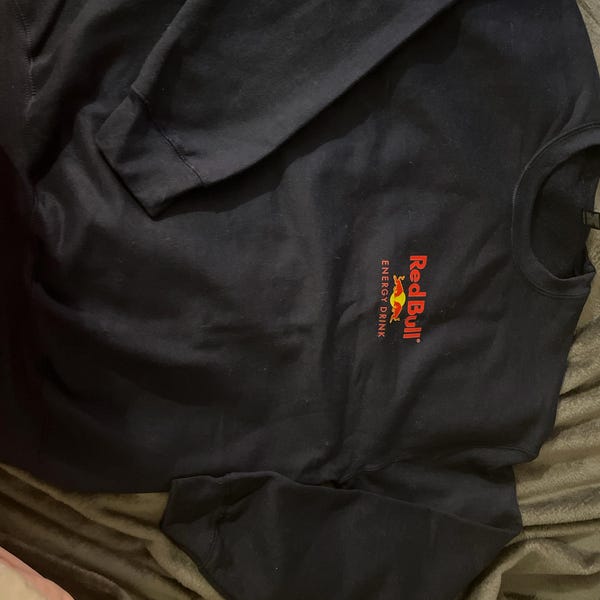 Red Bull Logo in Pocket Sweatshirt, Red Bull Energy Drink Hoodie, Gift ...
