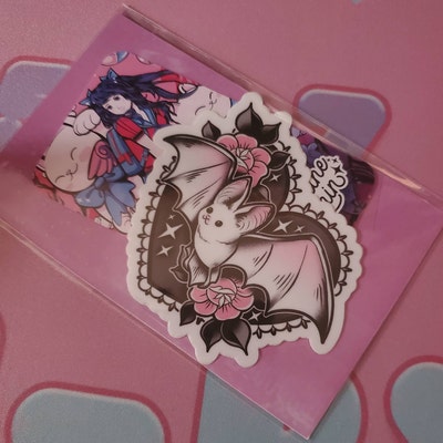 Little Bat Vinyl Sticker - Etsy