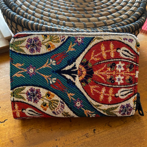 Small Wallet for Women, Handmade Bohemian Wallet, Small Mandala Pattern ...
