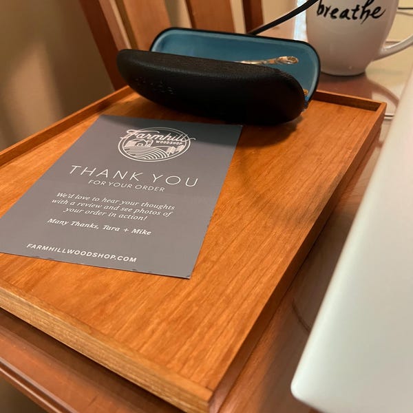 Extra Large Round Wood Tray / Black Walnut / Circle Coffee Table ...