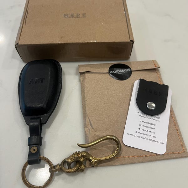 Leather Car Key Fob for Ascent, Outback, Brz, Legacy, Forester ...