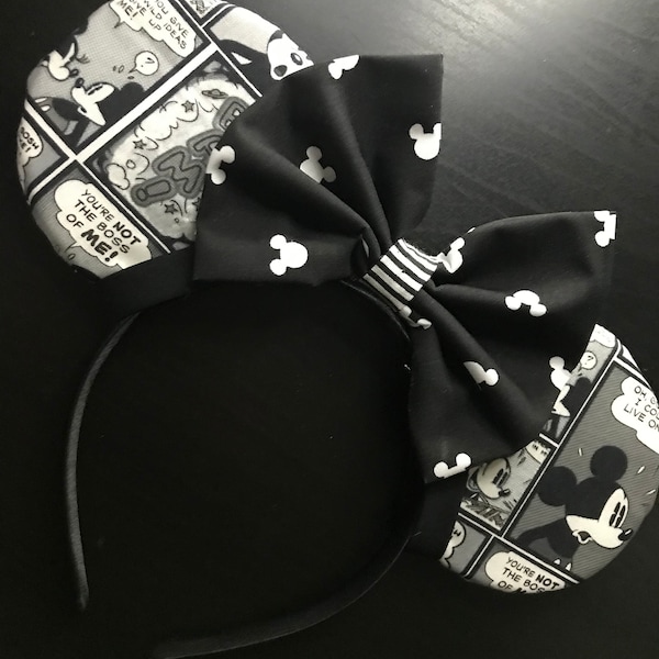 Comic Strip Mickey Mouse Ears - Etsy
