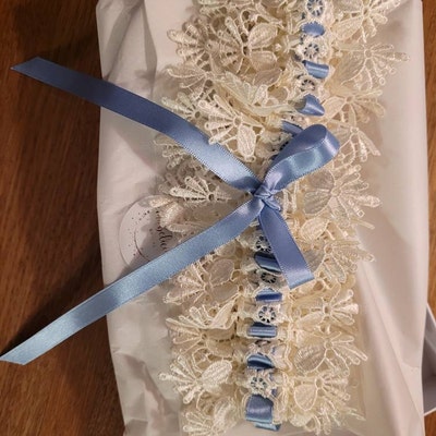 Wedding Garter Bridal Garter Embroidered Bridal Garter UK Vintage ...