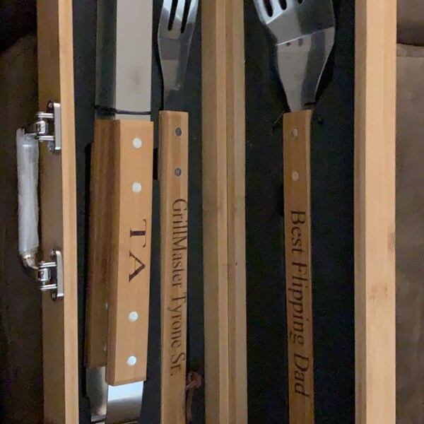 Personalized Grill Tools, Engraved Grill Tools, Grill Set, Grill Gifts ...