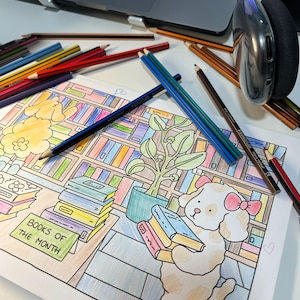 100 Books to Read Printable Book Tracker Coloring Page - Etsy