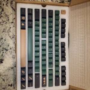 Gaiju Themed Keycaps Colorful 141 Keys PBT Cherry Profile MX Stem for ...
