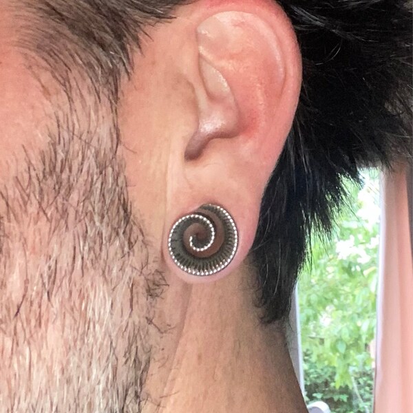 Gauge Earrings, Saddle Ear Plugs, Ear Tunnel Plugs, Stainless Steel ...