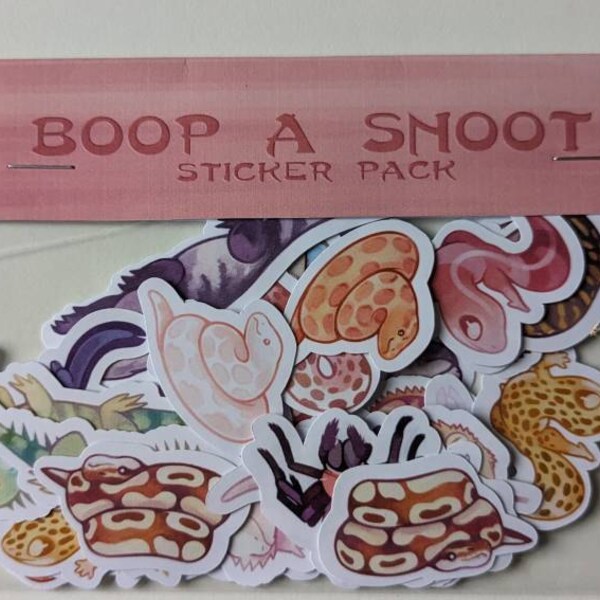 Boop a Snoot Ll Sticker Pack - Etsy