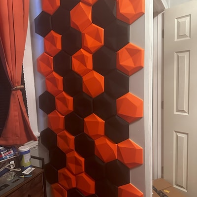 DECORATIVE AESTHETIC Sound Diffuser Wall Soundproofing Hexagon ...