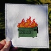 Dumpster Fire Cross Stitch Pattern, Subversive Embroidery, Funny ...
