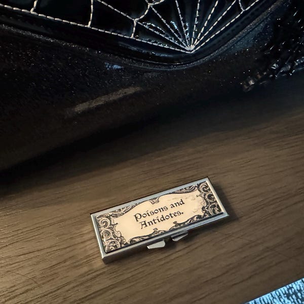 Poisons and Antidotes Pill Box - Steampunk, Gothic, Curious, Strange ...