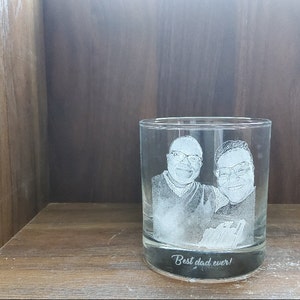Father's Day Gift From Daughter Glass Fathers Day Gift, Dad Gift, Papa ...