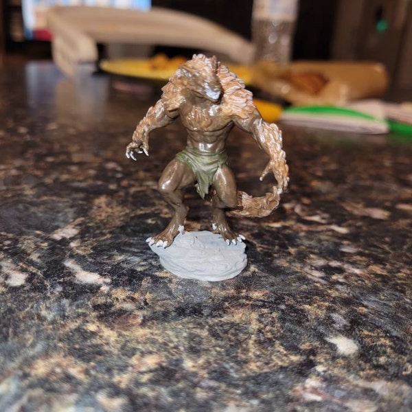 Werewolves (4 Different Models) | 28mm and 32mm Scale | 65mm | Resin ...