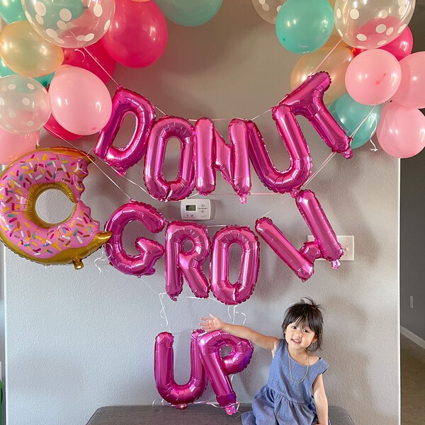 Donut Grow up Party Donut Balloons Donut Balloon Garland Kit Donut Birthday Party Balloons - Etsy