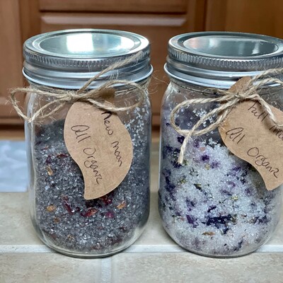 New Moon & Full Moon Bath Salt Set - Etsy