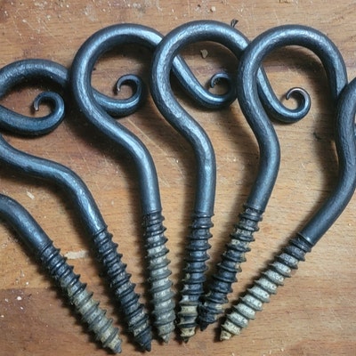 Set of 5 Hand Forged Rose-head Nails in Display Packaged, Hand Made ...