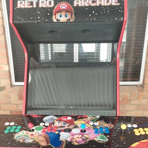 Upright Arcade Machine Design Plans Digital 2 Player 3/4 Material 32 ...