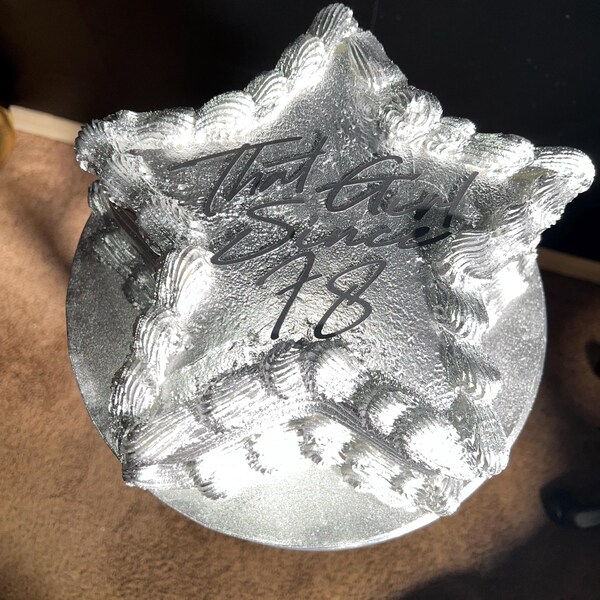 Custom Flat Lay Cake Topper Heart Cake Topper Birthday Cake Charm ...