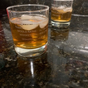 Winston Churchill Whiskey, Winston Churchill Quote, Custom Engraved ...