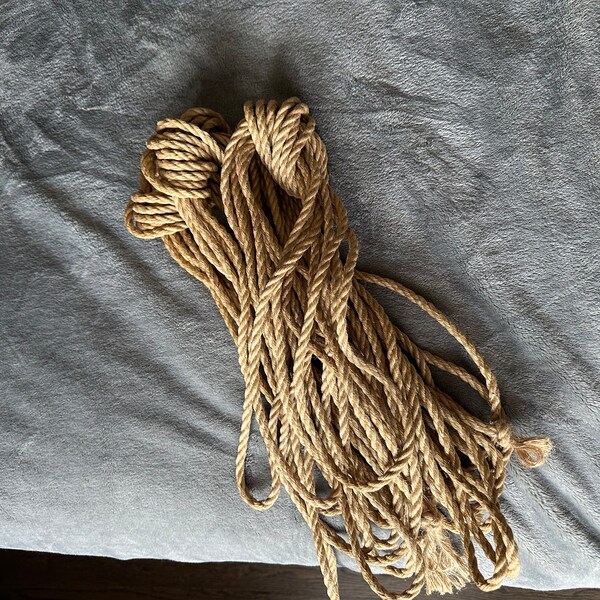 Hand Made CONDUCTIVE Jute Rope for Shibari / Kinbaku - Etsy
