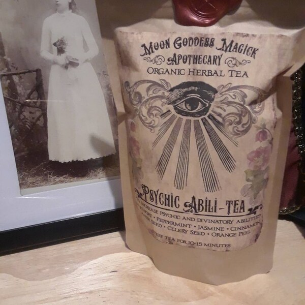 PSYCHIC TEA ~ Psychic Abili-tea ~ Organic Herbal Tea ~ Psychic Ability ...