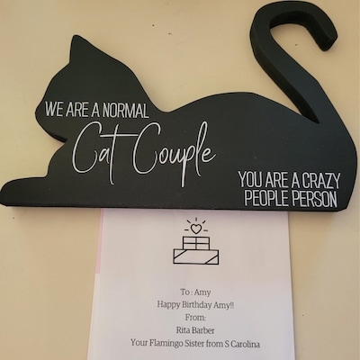 Funny Cat Sign, Cat Lovers Decor, Crazy Cat Lady, Funny Cat Quote, Wood ...