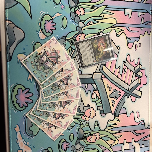 Rainbow Shrine Playmat // Deskmat and Mousepad // Accessories for MTG ...