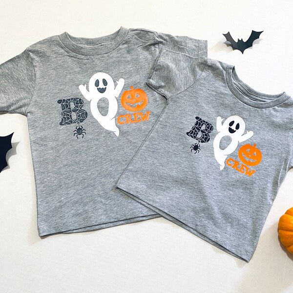 Boo Crew Halloween SVG, Ghost Spider Pumpkin Clipart (digital File) - Etsy