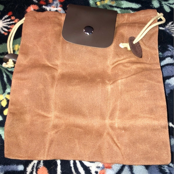 New Canvas Drawstring Bag Dump Pouch Trail Pouch Foraging Hiking ...