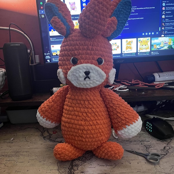 Pawmi Amigurumi Crochet Pattern - PDF File - Pokemon Inspired Tutorial ...