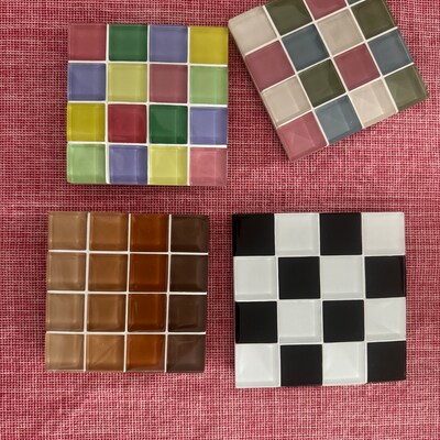 Glass Tile Decorative Cubes Tile Cubes Table Decors Tabletop ...