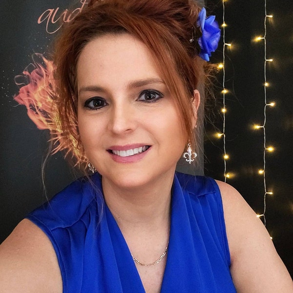 Scary Skull Earrings, Menacing Skeleton Head With Brilliant Red Rose in ...