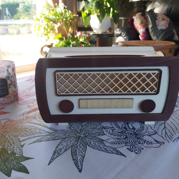 Vintage Radio Tissue Box - DXF-SVG Laser Cutting File - Etsy
