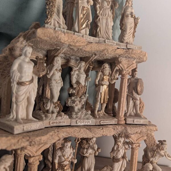 Vintage Ancient Greek Gods & Goddesses Mini Statues Set of 12 - Greek ...