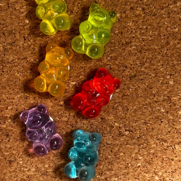 Big Glitter Star Magnets - Set of 5 - Blue, Purple, Glitter ...