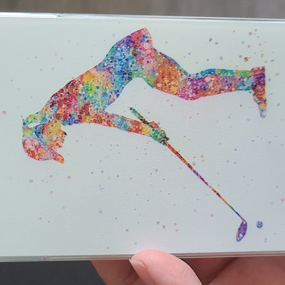 Woman Softballer Poster Female Batter Softballer Painting Print Girl ...