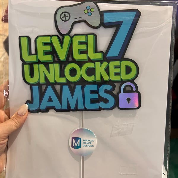Level Unlocked Photo Booth Props, Any Age, Set of 7, Video Game Party ...