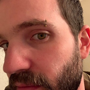 Titanium Threadless Push Fit Vitrail Medium Cluster Labret | Etsy