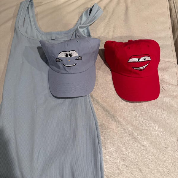 CARS Lightning Mcqueen Embroidered Hat | Sally Carrera Embroidered Hat ...