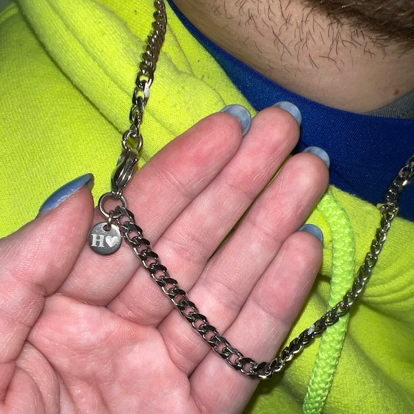 Custom Mens Chain, Personalized Necklace, Custom Engraved Chain for Men ...