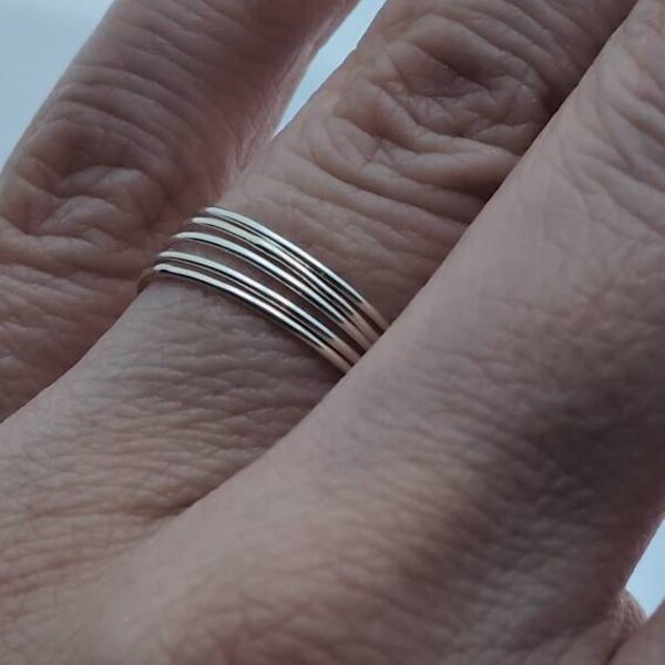 Ultra Thin Sterling Silver Stacking Ring, Super Skinny, Extra Thin ...