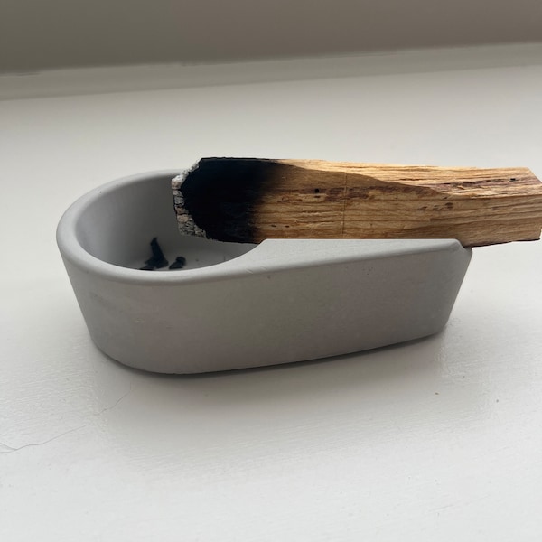 Palo Santo Holder, Cement Dish, Minimalist Home Decor, Concrete Sage ...