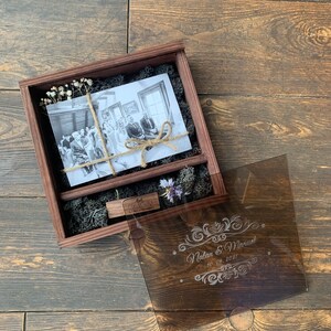 4x6 Wood Print Box 4x6 Photo Box for Photos and USB Drive - Etsy