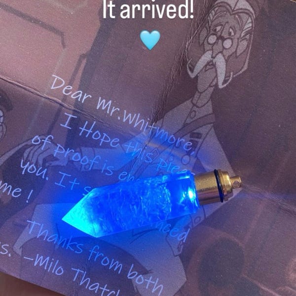 Disney's Atlantis the Lost Empire Kida Crystal Handcrafted Glowing ...