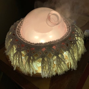 BUNDLE // Blush Aria Macrame Diffuser Cover & Remote Coaster - Etsy